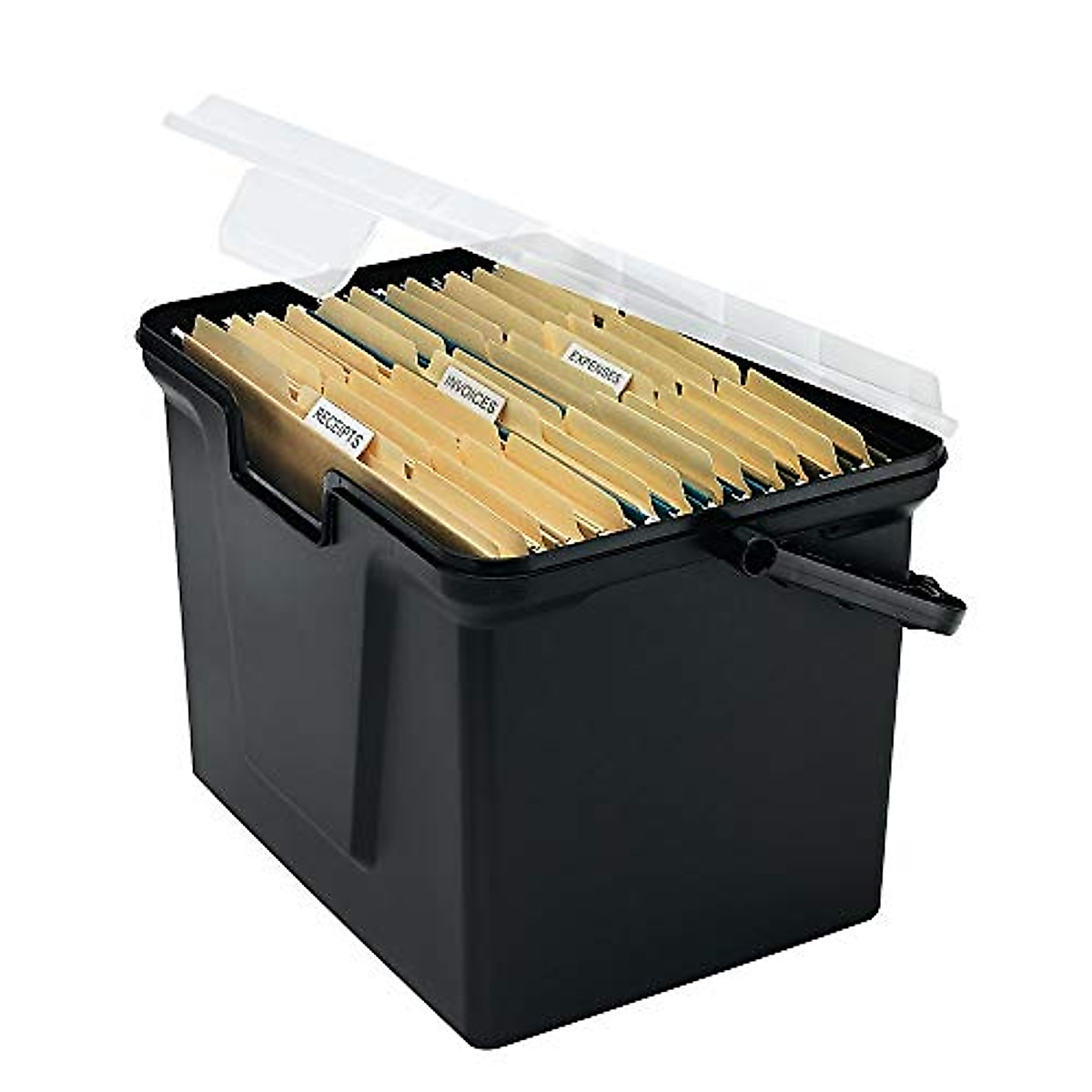Office Depot 30% Recycled Portable File Box, 10 11/16in.H x 14 11/16in.W x 10 3/8in.D, 50649
