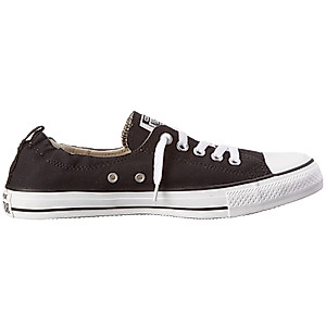 Converse Women's Chuck Taylor All Star Shoreline Linen Slip on Sneaker (7.5, Black/White, Numeric_7_Point_5)