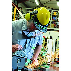 MSA 10115844 V-Gard Visor - Elevated Temperature, Polycarbonate (PC), Clear Tint with Antifog/Antiscratch Coating, Molded, 9.25" x 17" x 0.098", Heavy Duty, Replaceable Eye Protection for Hard Hat