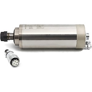 RATTMMOTOR 2.2KW Spindle Motor 110V, CNC Water Cooled Spindle Motor 80mm, 24000RPM High Speed Spindle Motor ER20 Collet 15A 400HZ for CNC Router Machine, CNC Engraver Milling Machine
