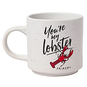 Silver Buffalo Friends How You Doin Lobster 2pk Ceramic Mug Stack, 13 Ounces