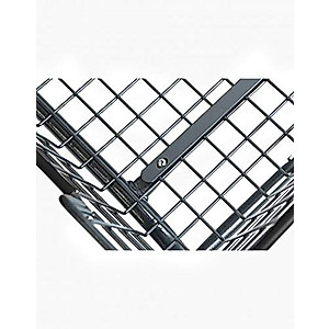 Cart&Supply 1.8 bu Household & Commercial Charcoal Grey Cart with U- Handle (Black)