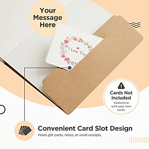 Kraft Cover Blank 100g Full Wood Paper Sketch Book - 112 Sheets / 224 Pages - 140 Millimeters by 210 Millimeters - 350gsm Kraft Paper Cover