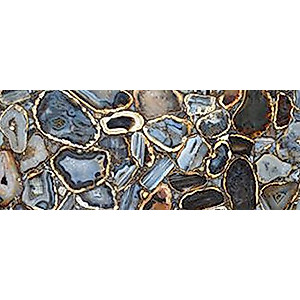 30"x12" Mix Multi Colour Agate Table Top Rectangular Table, Center Table, Coffee Table, Patio Table, Hallway Table, Living Room Furniture