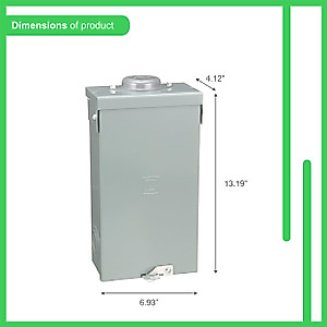 Square D - QO2100BNRB QO 100 Amp Two-Pole Outdoor Enclosed Circuit Breaker,