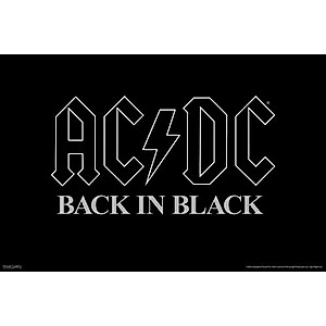 AC/DC Back in Black Poster 36 x 24in
