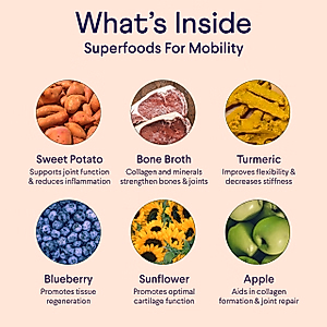 Finn Bone Broth Plus for Dogs | Joint & Mobility Topper Packed with Collagen & Amino Acids | Only 6 Ingredients | Powdered Meal Topper for Dogs