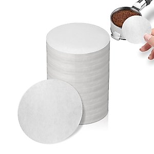 500 Pcs Coffee Paper Filter for Espresso Coffee Maker, 51 mm Unbleached Espresso Filter Puck Screen Portafilter Paper Compatible with Breville Barista, Mr. Coffee and Other Espresso Machine