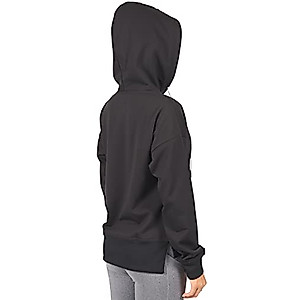 Nautica Competition Women's Active French Terry Pullover Sweatshirt Hoodie W/Pockets (Small, Black 2)