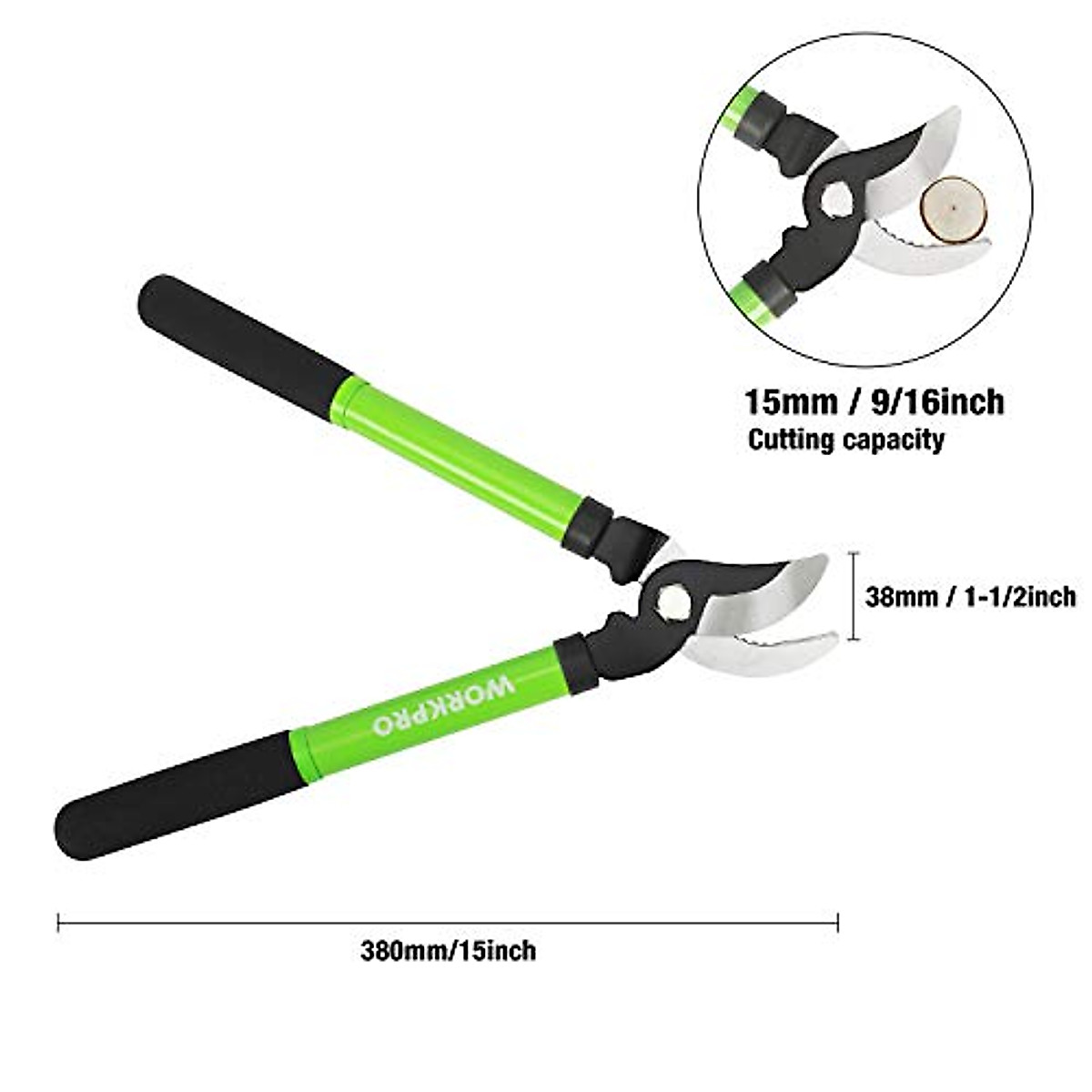 WORKPRO W151010 Limb and Branch Pruner Tool Set, Heat-Treated Steel (1 Set)