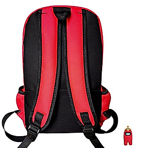 Travel Backpack for Women,Hiking Backpack for Girls,Fishing Backpack for Boys,Backpacks for Teen Girls Red 17In Key chain not included inside