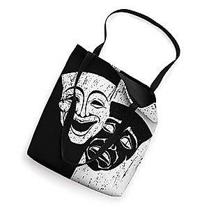 Theater Mask Soft Grunge Drama Comedy And Tragedy Vintage Tote Bag