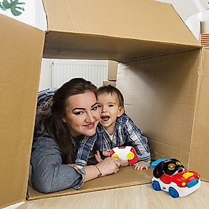 Kiddolab Remote Control Car for Toddlers & Dog Interactive Toy with Straight Driving Car Mode, Wobbling Doggy Mode - Fun Musical Toys with Lighted Eyes for Boys & Girls 18 Months Old & Above