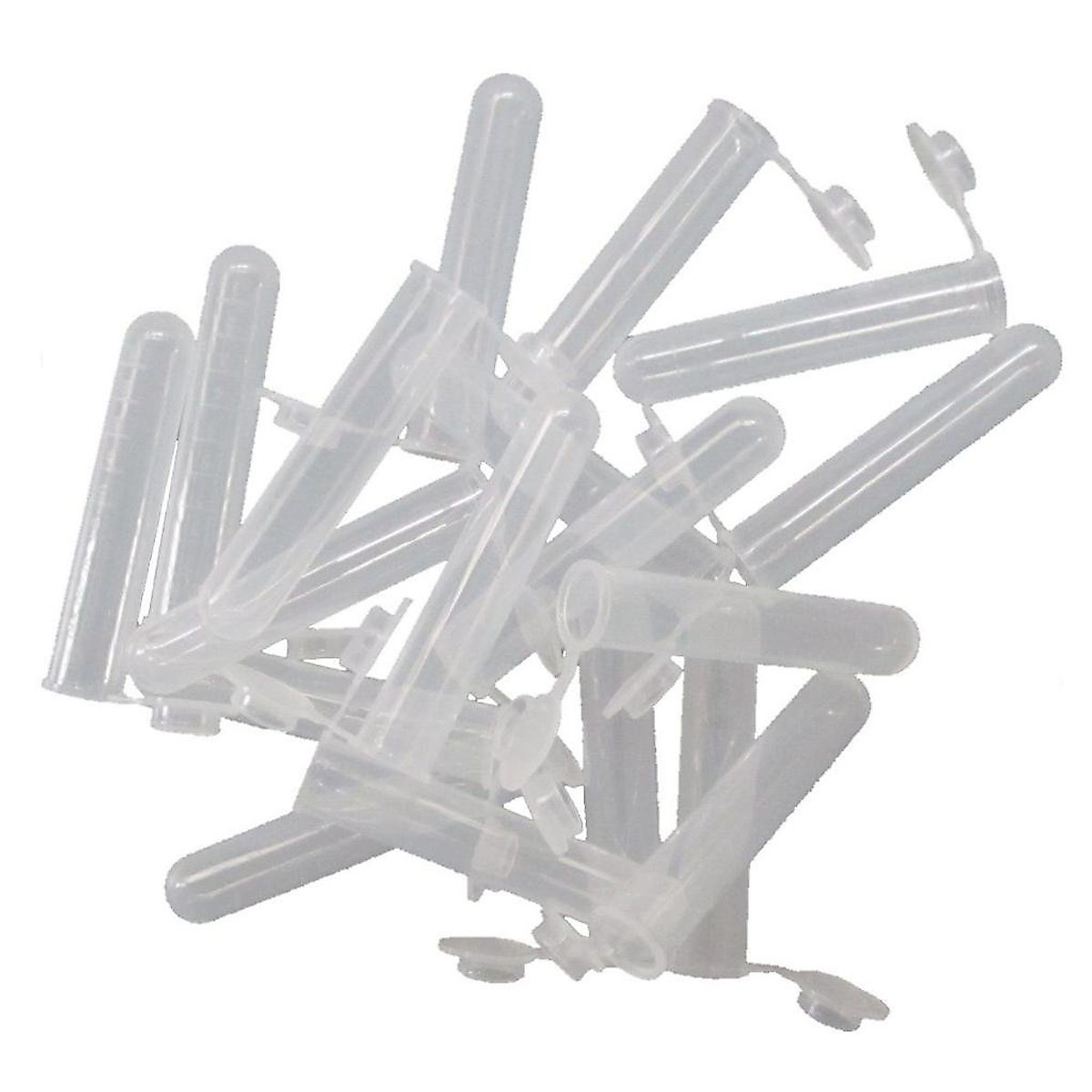 10ml Centrifuge Tubes Clear Plastic Vials EP Lab Centrifuge Vials 50pcs, Small Vial Liquid Test Sample Tube Storage Container with Snap Caps Lids
