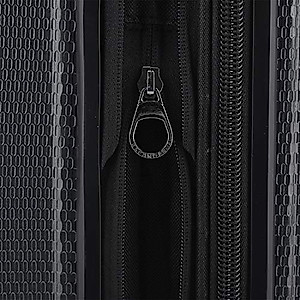 Traveler's Choice New London II Hardside Expandable Spinner Luggage, Gray, Checked-Medium 26-Inch