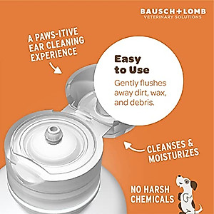 Project Watson Ear Wash for Dogs, Gentle pH Balanced Formula to Help Support Ear Health & Hygiene, Contains Aloe Leaf Juice, Glycerin & Propylene Glycol, Hydrogen Peroxide & Fragrance Free, 4 Fl Oz