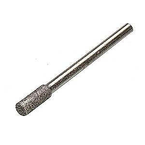 JKUHA 10PCS 4mm Diamond Coated Cylindrical Burr Chainsaw Sharpener Stone File Chain Saw Sharpening Carving Grinding Tools