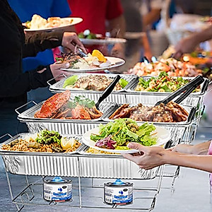 MAXYGIFT Chafing Wire Rack Buffet Stand - 6 Pack Full Size Racks For Dish Serving Trays Food Warmer catering supplies for Parties, Occasions, or Events