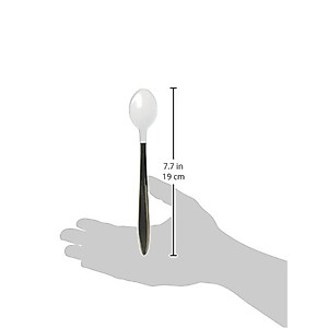 Rehabilitation Advantage Long Teaspoon with Plastisol Coating, White