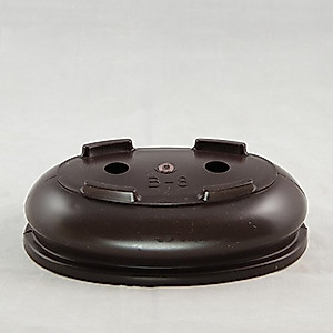 2 Oval Heavy Duty Plastic Bonsai/Succulent Pot 7"x 4.5"x 2" - Dark Brown