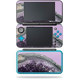 MightySkins Skin Compatible with Nintendo New 2DS XL - Amethyst Agate | Protective, Durable, and Unique Vinyl Decal wrap Cover | Easy to Apply, Remove, and Change Styles | Made in The USA