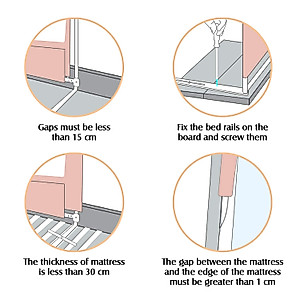 welspo 70 Inches Bed Rail for Toddlers Fold Down Safety Baby Bed Guard Swing Down Bedrail for Convertible Crib, Kids Twin, Double, Full Size Queen & King Mattress, Beige [Upgraded] (1 Pack)