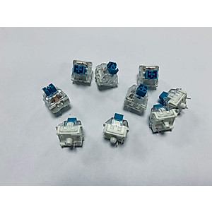 LUO Kaihua Blue Switch 3 Pin Keyswitch- Gaoteron& Cherry MX Equivalent DIY Replaceable Switches for Mechanical Gaming Keyboard (65 PCS) (Blue)
