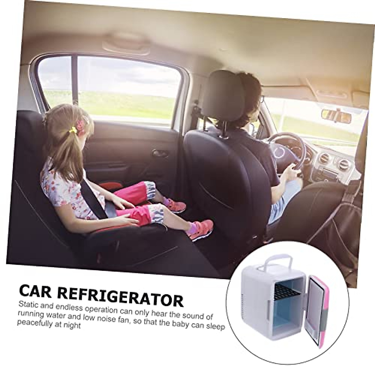 Didiseaon car refrigerator mini refrigerador freezer mini cosmetics fridge picnic beverage cooler small plug in fridge small fridge Dual-Use Fridge Car Accessories Mini Refrigerator heater