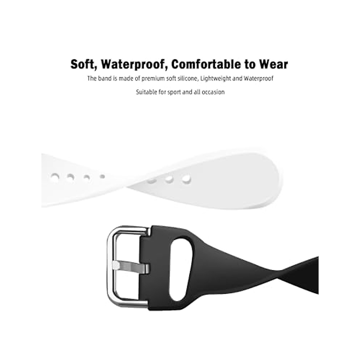 Khxriypha Kids Silicone Apple Watch Band Soft Sport Waterproof iWatch Strap for Boy Girl Small Wrists Compatible with Apple Watch Series 1/2/3/4/5/6/7/8/9/SE 38mm/40mm/41mm/42mm 44mm 45mm 49mm