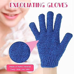 150 Pcs Exfoliating Gloves Bulk for Body Double Sided Exfoliating Shower Gloves for Women Nylon Colorful Bath Gloves Exfoliating Body Scrubber Mitt for Beauty Spa Massage Shower Body Scrubber