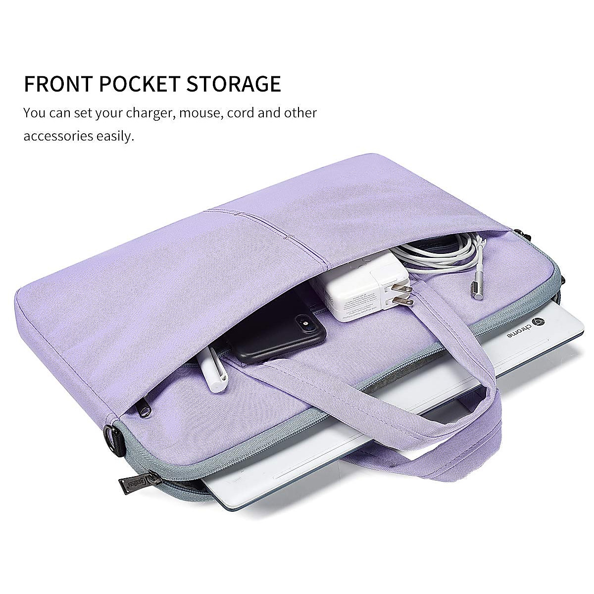 13.3 14 Inch Laptop Shoulder Bag Sleeve Case for Dell Latitude 14/ Inspiron 14 5410, 13.5-14.4 Surface Laptop Studio 6/5/4, HP Lenovo Acer ASUS Chromebook 14/ Stream 14/ IdeaPad/Swift 3,Purple