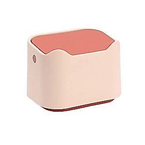 CANMNT Trash Can Desktop Garbage Basket Mini Small Waste Bins Home Table Plastic Trash Can Office Supplies Dustbins Sundries Barrel Box Trash Can Wastebasket