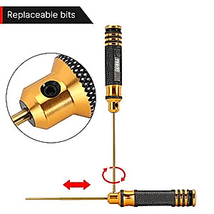 INJORA 4 PCS RC Hex Screwdriver Tool Set, Allen Wrenches Sets 1.5mm 2.0mm 2.5mm 3.0mm, Hexagon Head Screwdriver Wrenches, RC Car Tool Kit for RC Model Car Helicopter Drone Boat