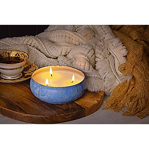 Hunter & Willow Citronella Candle with Lemon Verbena, Natural Soy Wax, 3 Wick, (36oz) Large Triple Pack, for Indoor, Outdoor, Patio and Camping.