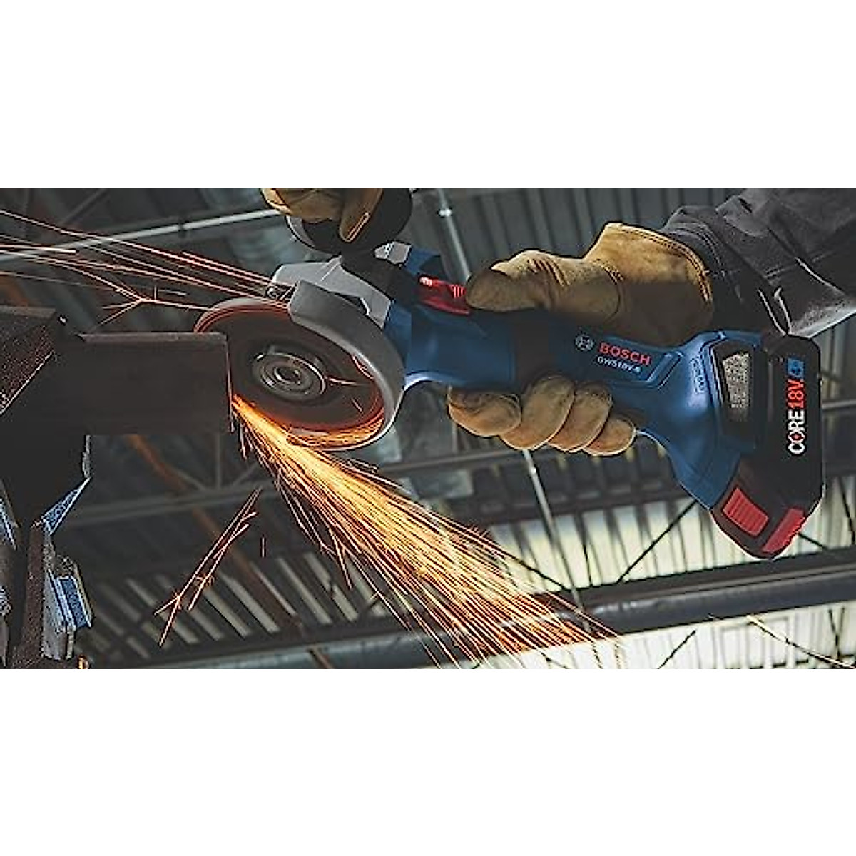 BOSCH GXL18V-901B25 18V 9-Tool Combo Kit 2-In-1 Bit/Socket Impact Driver, Hammer Drill/Driver, Recip Saw, Circ Saw, Oscillating Tool, Angle Grinder, Vacuum, Worklight, (2) CORE18V 4 Ah Batteries