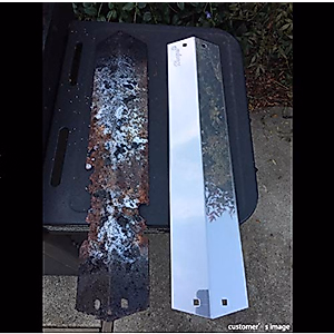 Hongso Grill Parts for Chargriller 5050, 3001, 3008, 3030, 4000, 2121, King Griller 3008 5252, Grill Grates and Heat Plates Included, Set of 3