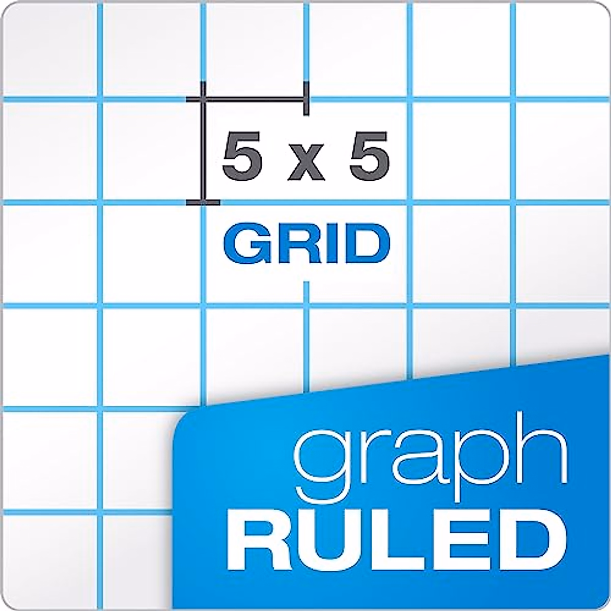 Oxford Graph Notebook - 1-subject - Grid Paper Notebook - 8" X 10-1/2" - Pack Of 3 - Math, Drawing, And Engineering Notebook - Pastel Colored Graph Paper Notebook