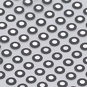 300 Pcs 3D Scanning Marker 3mm ID 6mm OD 3D Scanning Tracking Dot Adhesive Reflective Film Sticker Reference Marking Point for 3D Scanner