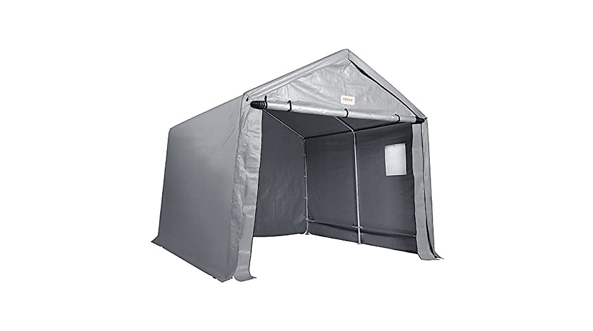 VEVOR Portable Outdoor Storage Shed 7x12 ft | Heavy Duty Tent