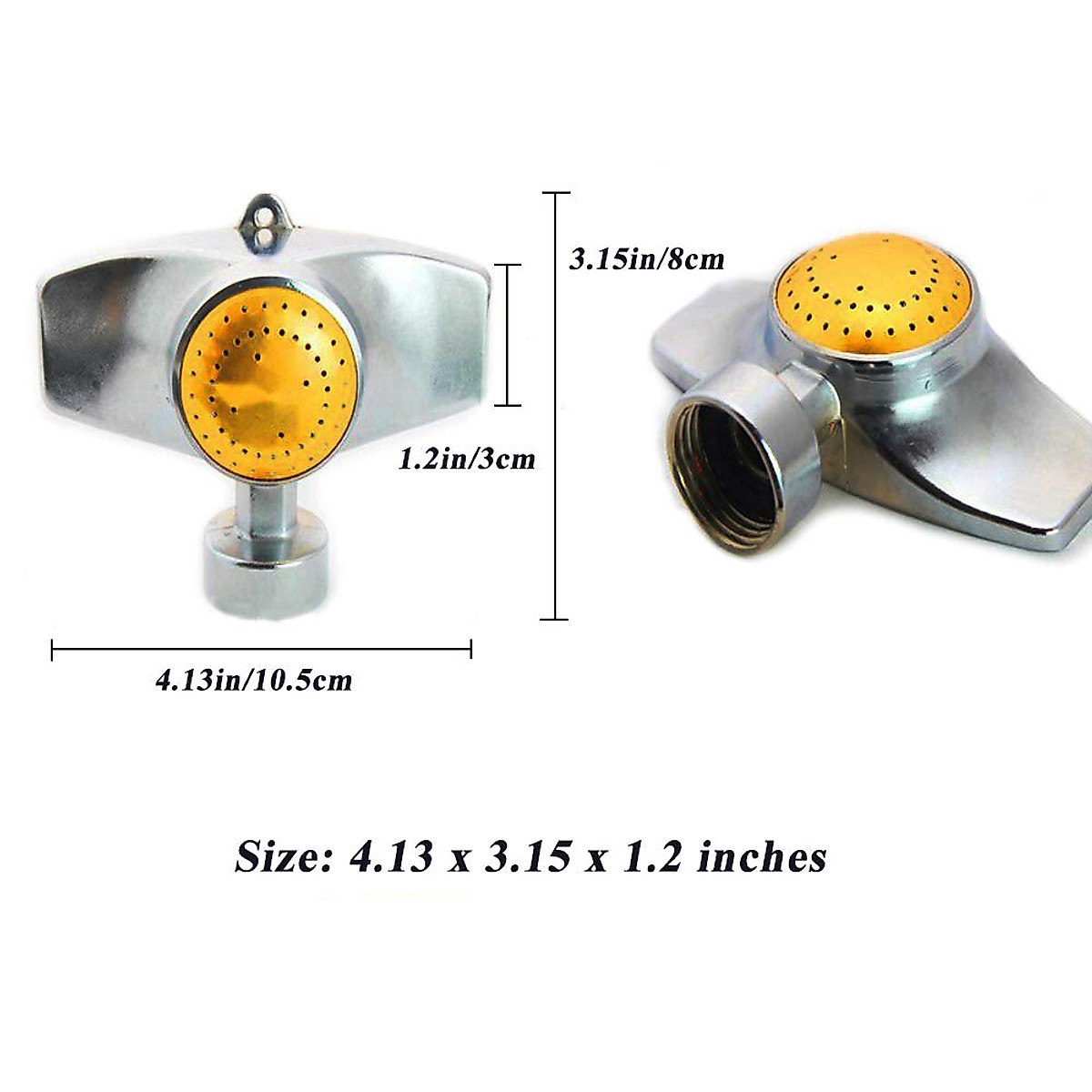 SYOOY 360 Degree Metal Spot Sprinkler,Small Sprinkler Garden Sprinklers for Small Areas Lawn Sprinklers for Yard Circle Pattern Sprinkler with Gentle Water Flow Garden Watering Coverage Up to 30ft