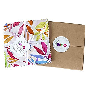 Print Precut 5-inch Cotton Fabric Quilting Squares Charm Pack DIY Patchwork Sewing Craft-
