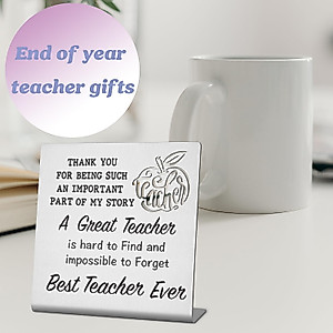 Teacher Definition Gift For Office Desk Sign, Teacher Thank You Appreciation Week Gifts for Graduation Retirement End Of Season Christmas Teacher's Day Birthday Gift From Student Coworker ter2