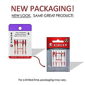 SINGER 4715 Universal Regular Point Machine Needles, Size 80/12, 4-Count