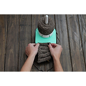 Yarn Dispenser by Yarn Valet – Non-Slip Base with Built-in Holder for Markers, Pattern and 4” Gauge Ruler