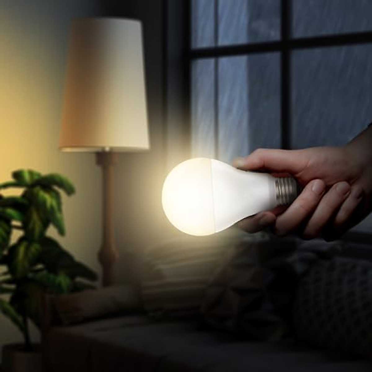 Feit Electric LED Built-in Battery Backup Intellibulb - A21 with an E26 Medium Base Light Bulb - 60W Equivalent - 15 Year Life - 800 Lumen - 2700K Soft White