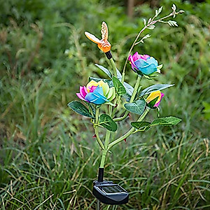 BeautyOL LED Solar Garden Light Outdoor Pathway,Lamp for Home Yard Landscape Decoration