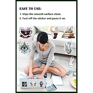 Witchy Stickers for Kindles Water Bottles, 100PCS Waterproof Spooky Aesthetic Stickers for Adults Girls Teens, Cute Hippie Indie Celestial Stickers for Laptop Books Scrapbooks Journals