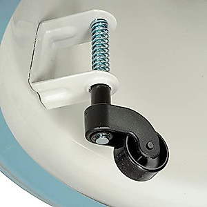 17"H Rolling Step Stool - Gray