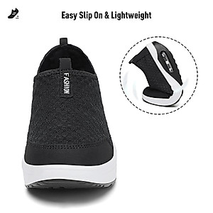 SAGUARO Mesh Women Walking Shoes with Air Cushion Lady Fashion Orthopedic Sock Sneakers Girls Toning Rocker Shoes