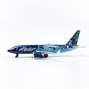AVIAMUSE Model Airplane, Alaska West Coast Wonders Whales Planes Model Aircraft Suitable for Collection and Christmas, Birthday Gifts